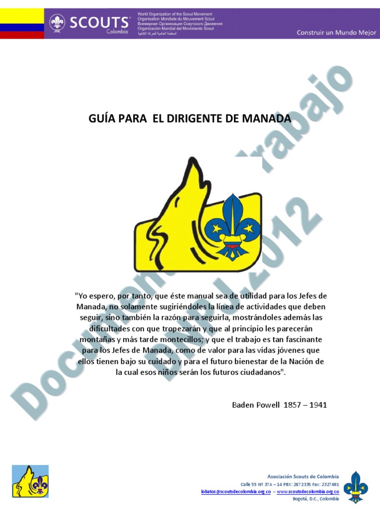 Guia Para Dirigentes De Manada Pdf Exploración Adultos