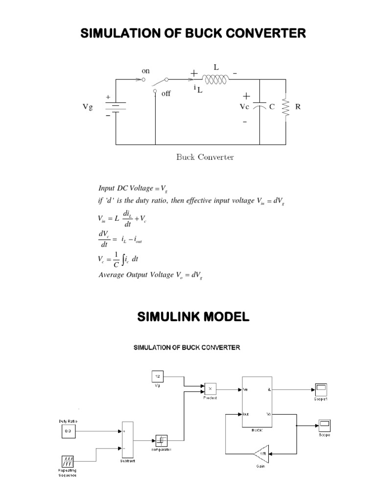 Buck Converter Simulation Overview | PDF | Teaching Methods & Materials ...
