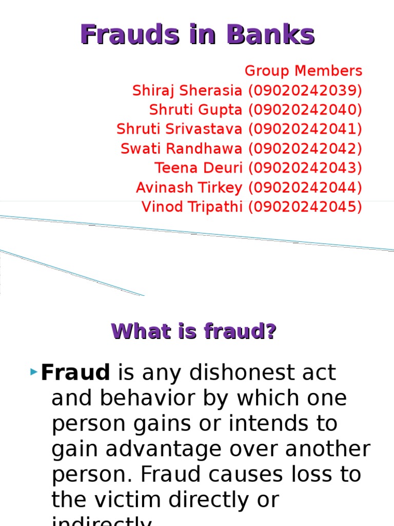 Frauds in Banks | PDF | Cheque | Credit Card