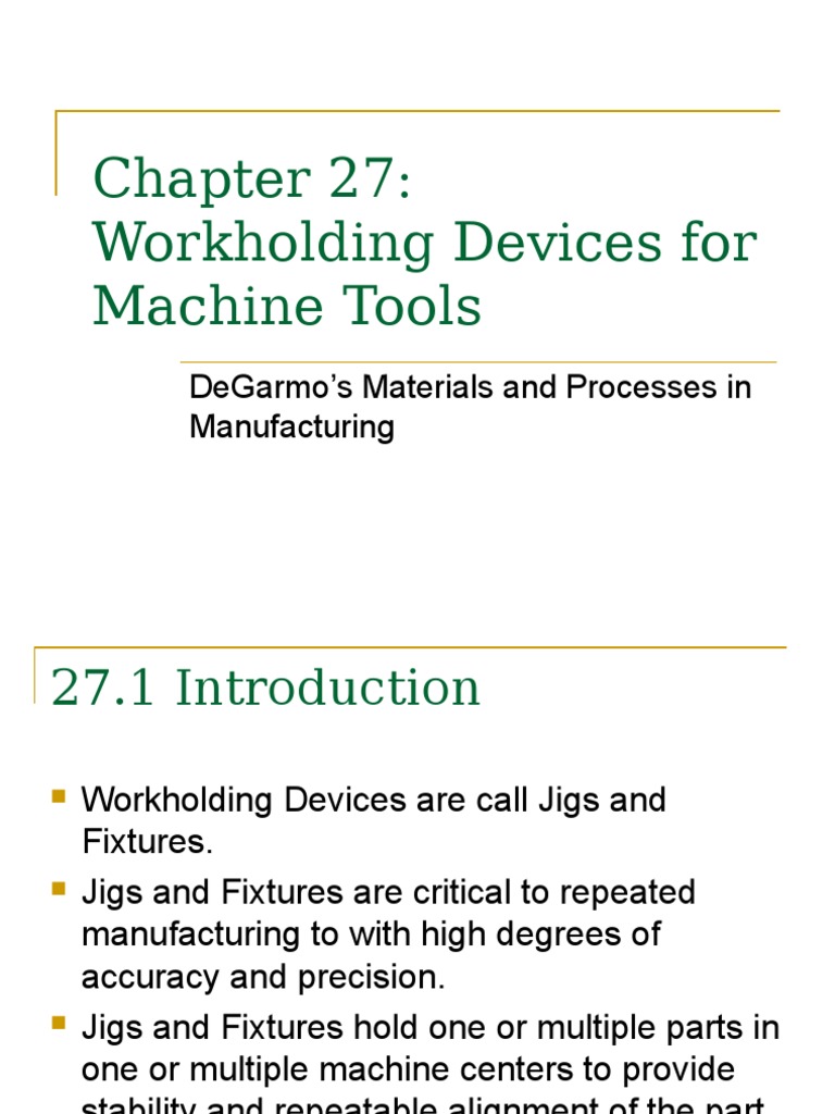 Workholding Devices For Machine Tools | PDF | Machining | Industrial Processes