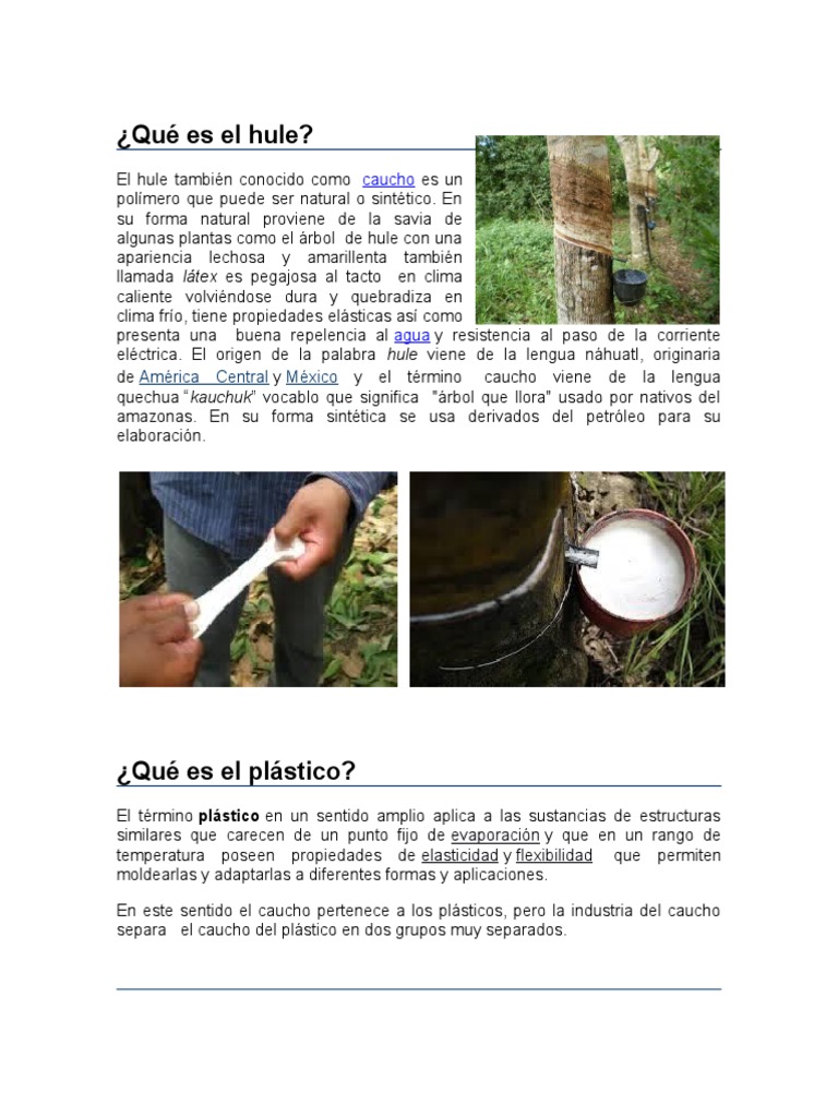 Que es el hule | Caucho natural | El hombre hace Materiales