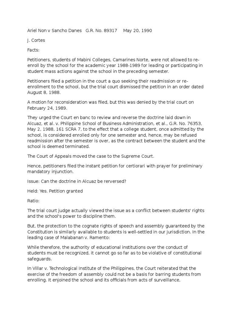 Reversing the Doctrine: Students' Right to Due Process in School ...