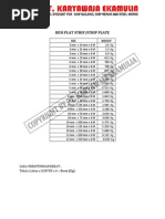 Tabel Berat UNP | PDF