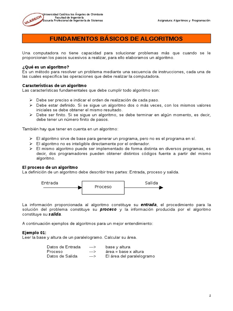 Fundamentos Basicos De Algoritmos Pdf Algoritmos División Matemáticas