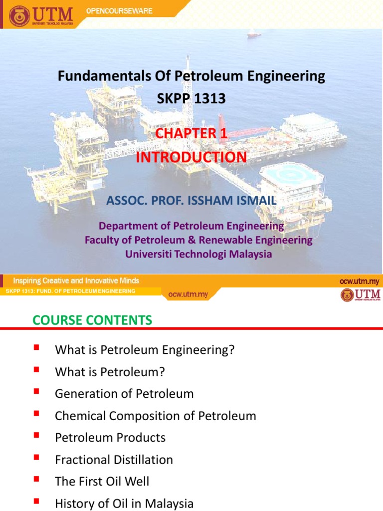 Introduction to Petroleum Engineering | PDF | Opec | Petroleum