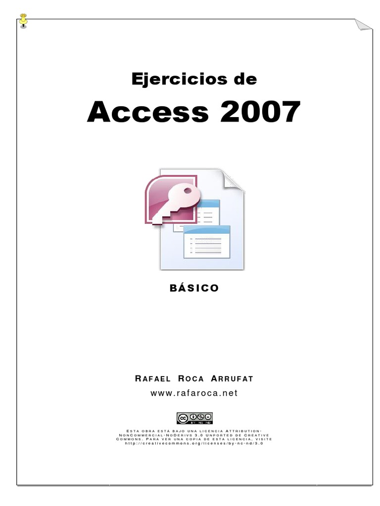 Ejercicios Access 2007 - Básico | PDF | Tabla (base de datos) | Soporte