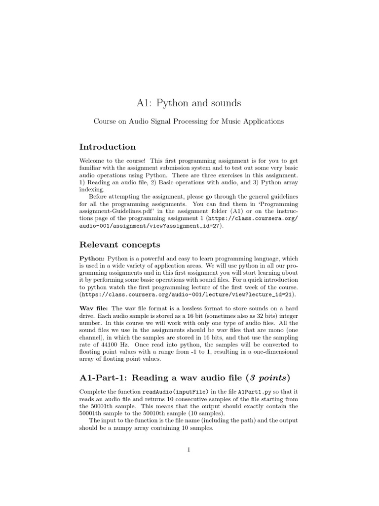 A1 Python And Sounds Array Data Structure Function