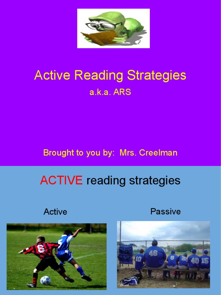 Active Reading Strategies Explained | PDF
