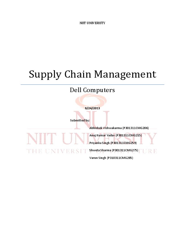 Supply Chain Management-Dell | PDF | Inventory | Supply Chain
