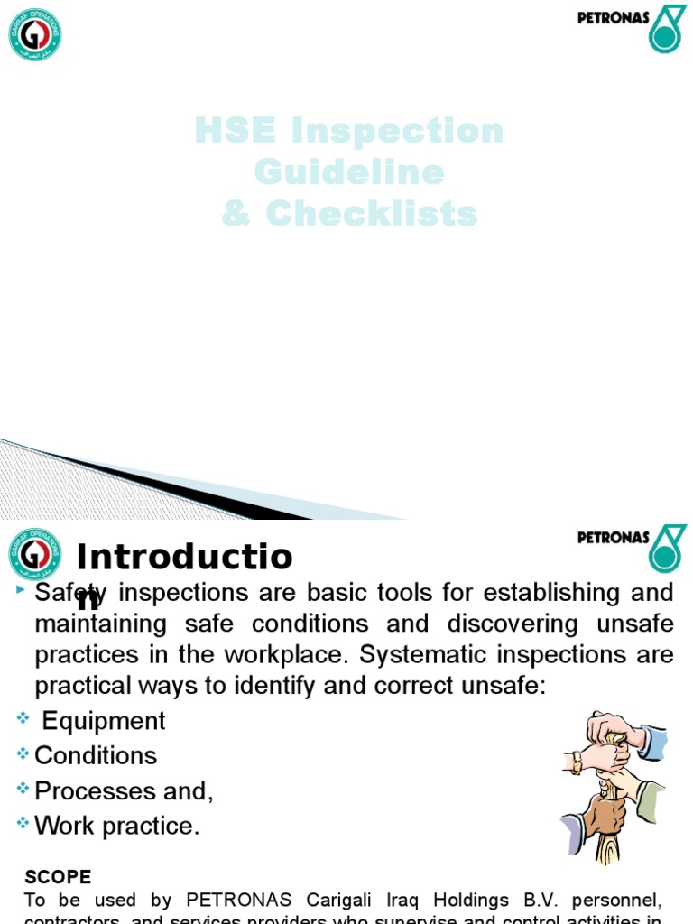 HSE Inspection Guideline & Checklists | PDF | Supervisor | Occupational ...