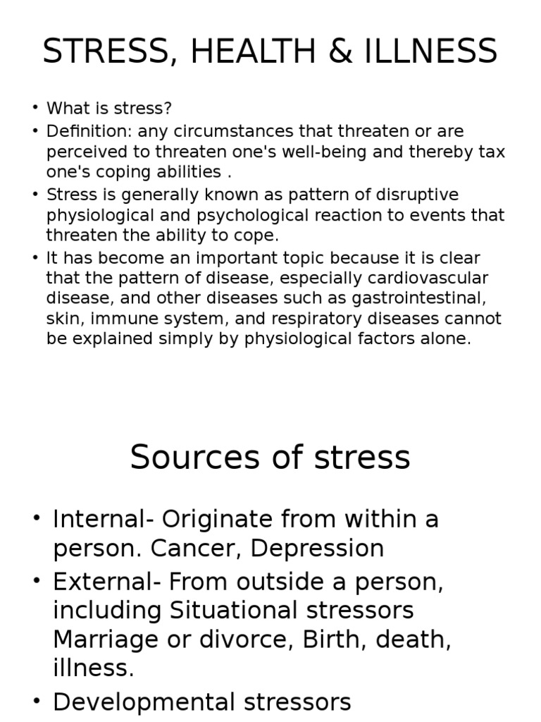 Stress Models and Approaches | PDF | Stress (Biology) | Mental Health