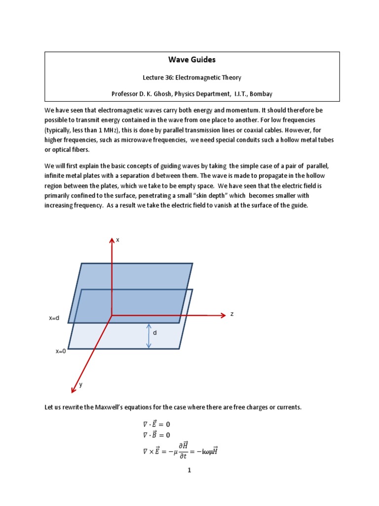 Waveguide | PDF | Waveguide | Waves