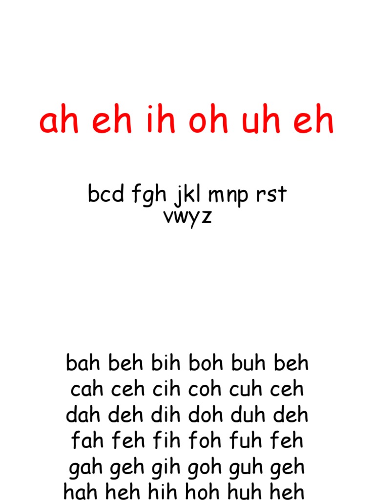 Perkataan Akhiran Ah Eh Ih Oh Uh Eh | PDF