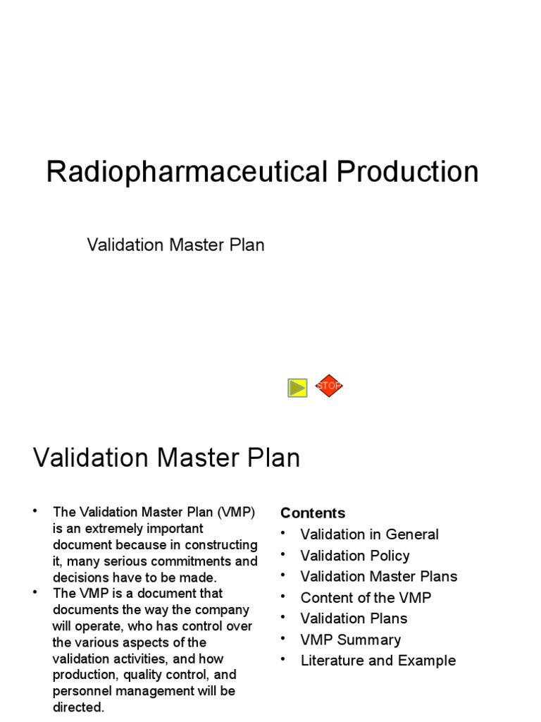 Validation VMP Validation Master Plan | PDF | Verification And ...