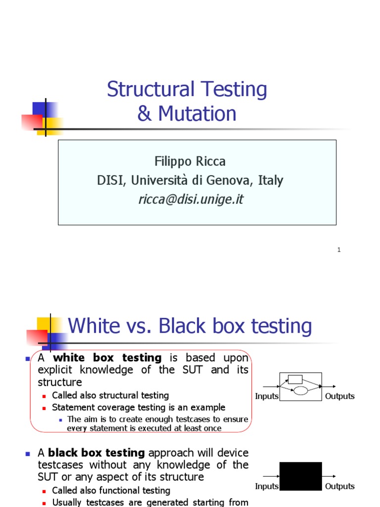 Structural Testing & Mutation Analysis | PDF | Control Flow | Eclipse ...