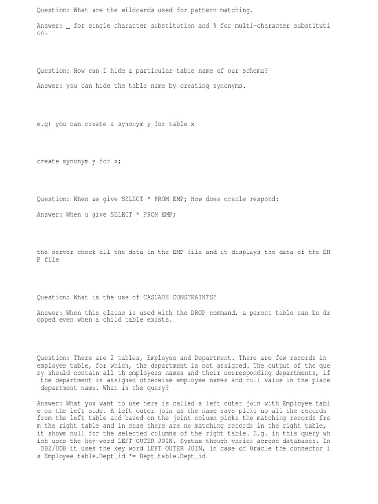 ADBMS Questions | PDF | Sql | Microsoft Access