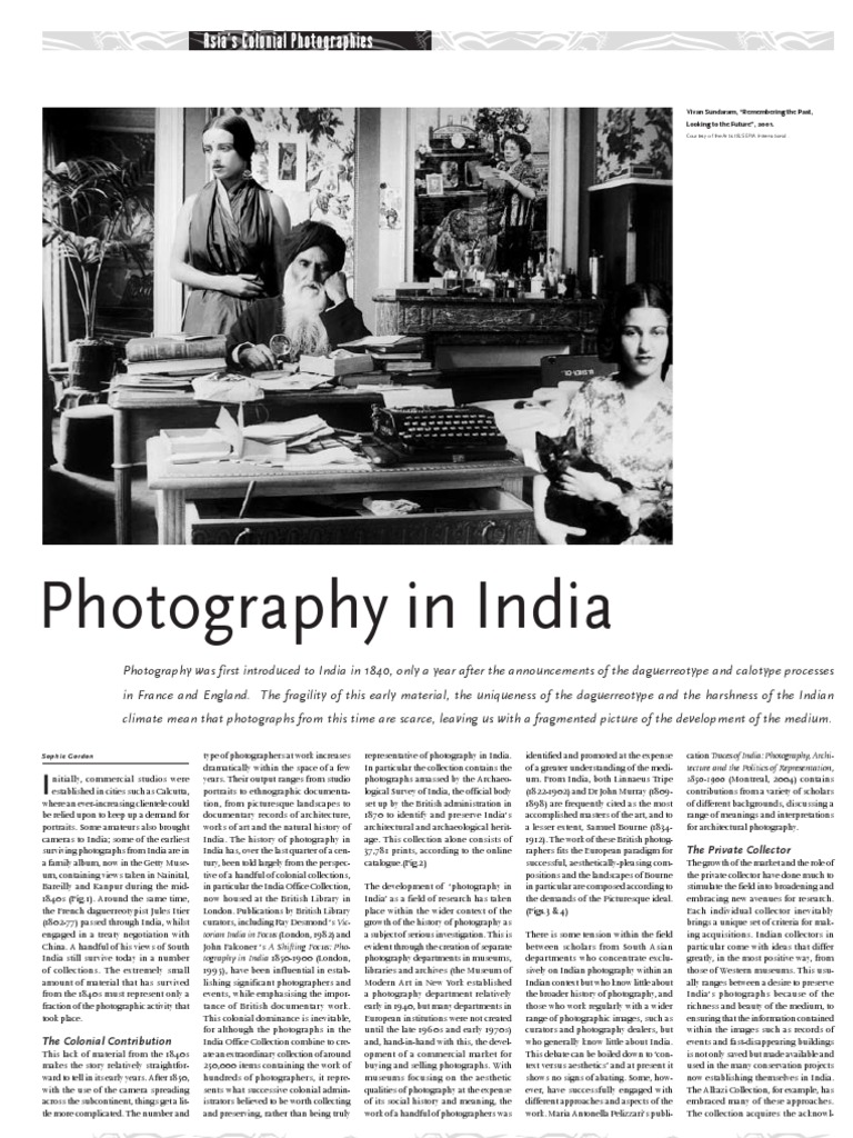 Early Photography in India (1840s) | PDF | Photograph | Collage