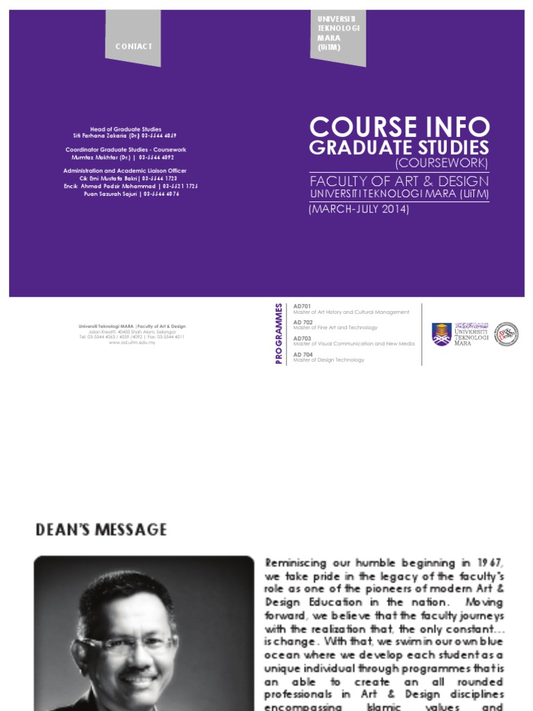 Uitm Course Info | PDF | Design | Qualitative Research