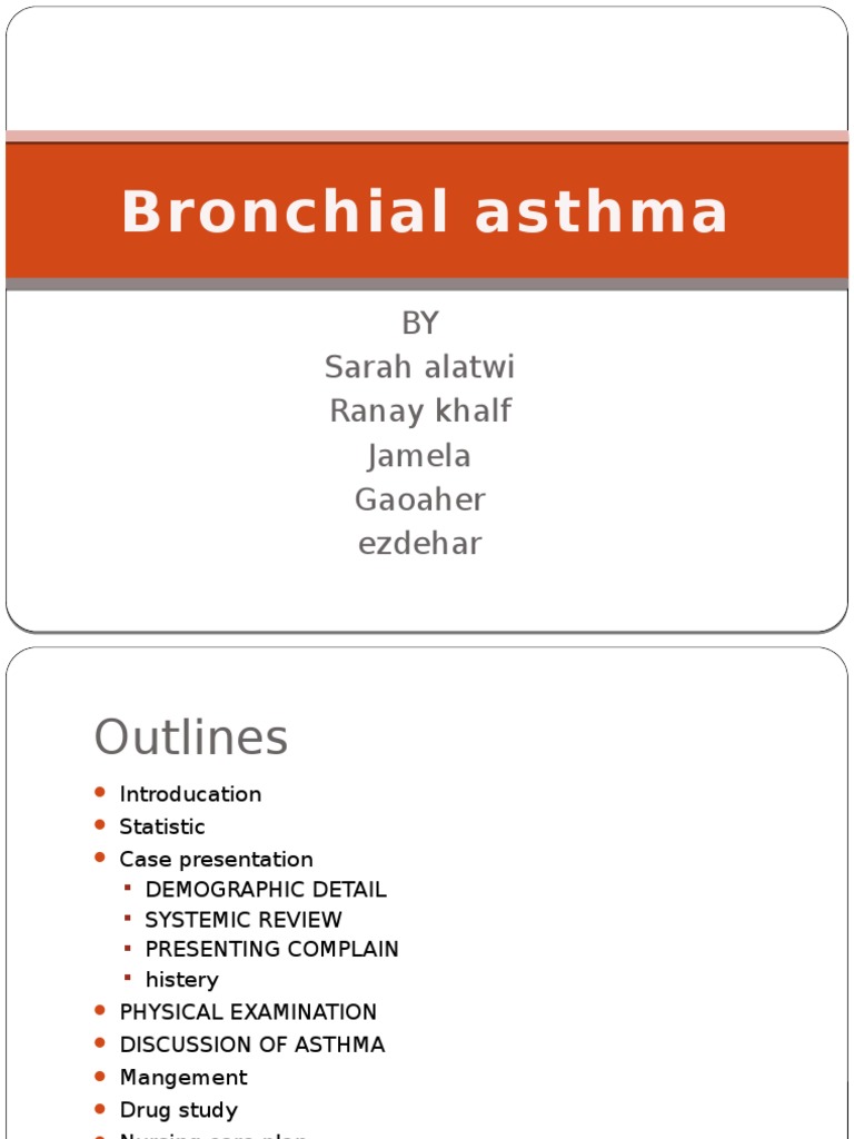 Asthma Case Presentation Pdf Asthma Diseases And Disorders