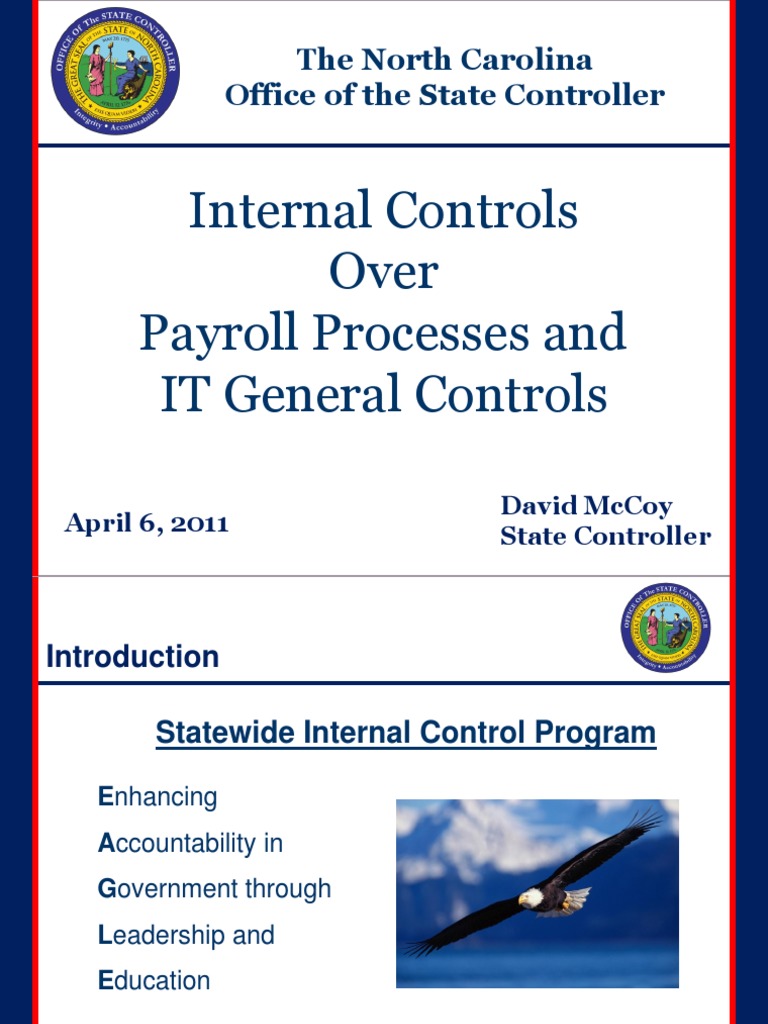 Internal Controls Over Payroll Processes and IT General Controls ...