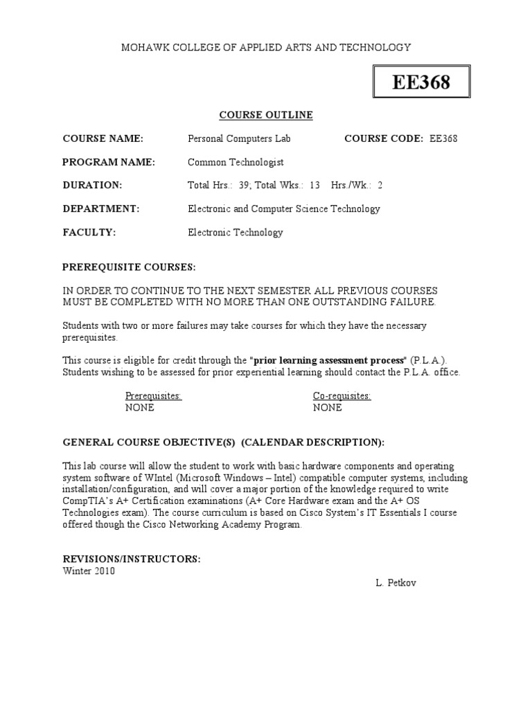 Mohawk College of Applied Arts and Technology | PDF | Laboratories ...