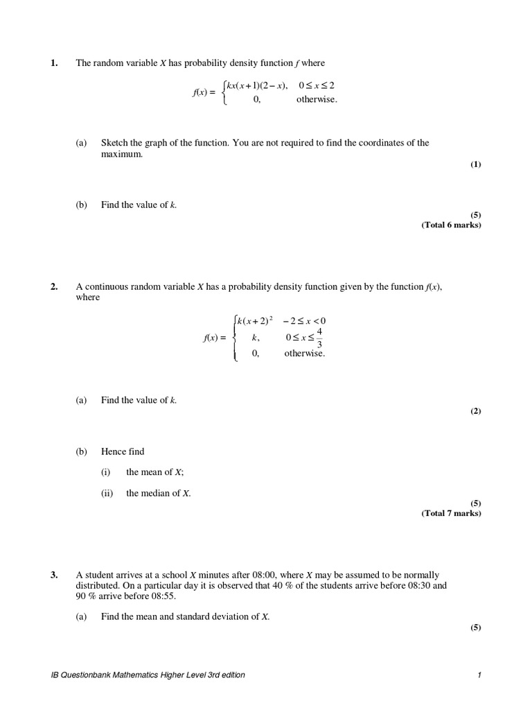 5 - Continuous Normal Distribution | PDF | Mean | Standard Deviation