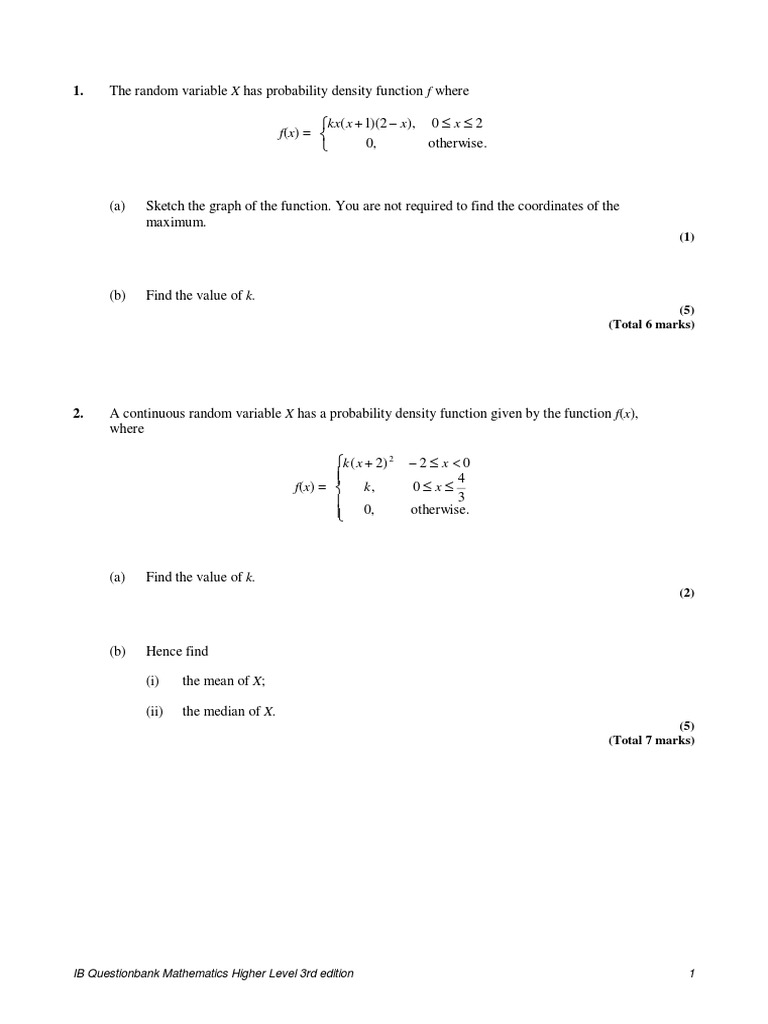 6 - Probability Density Functions | PDF | Probability Distribution ...