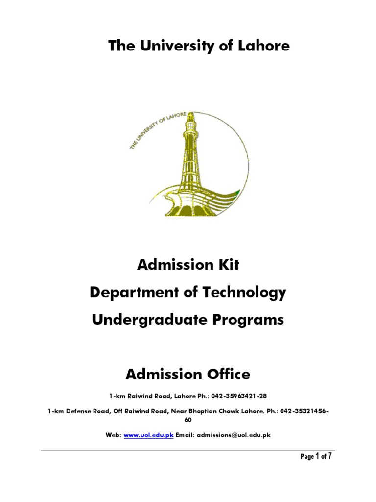 Adm - Kit Technology | PDF | University And College Admission | Test ...