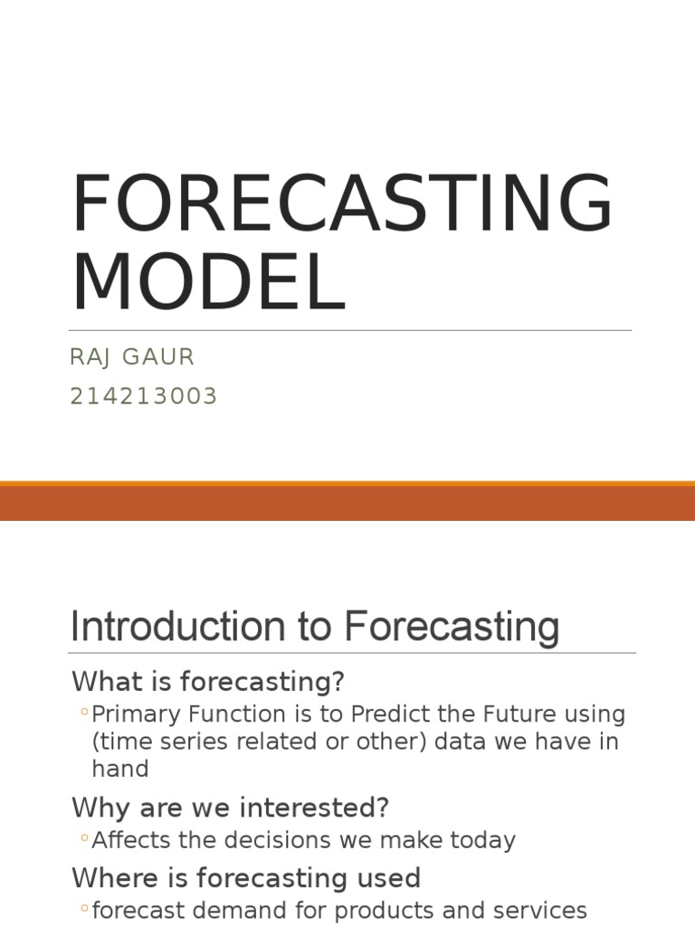 Forecasting Model - 003 | PDF | Moving Average | Forecasting