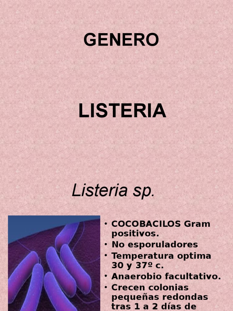 Características y Virulencia de Listeria | PDF | Especialidades Medicas ...