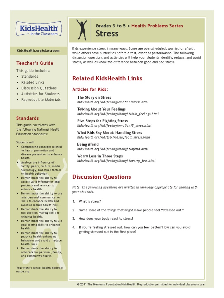 Stress Lessons | PDF | Self-Improvement