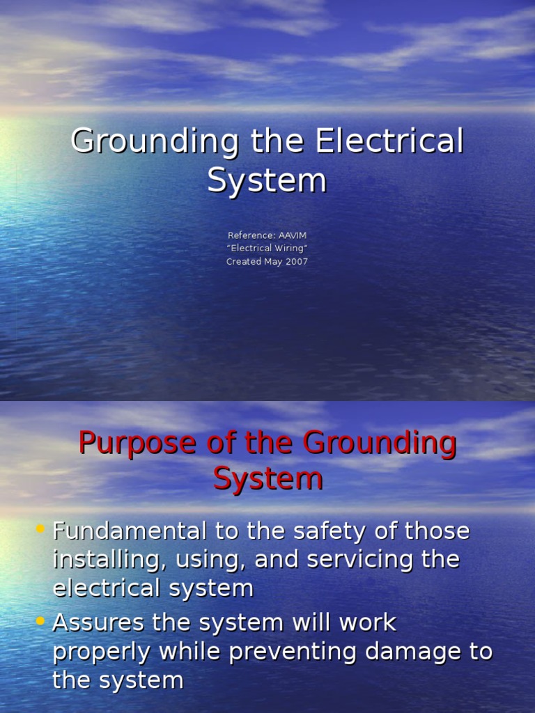 Electrical Grounding System Guide | PDF | Electrical Wiring ...