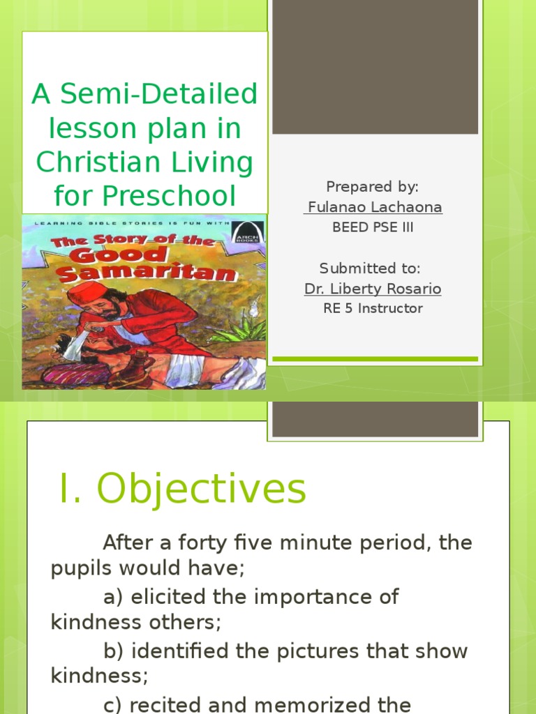 Kindness Lesson Plan for Preschoolers | PDF | Forgiveness | Religious ...