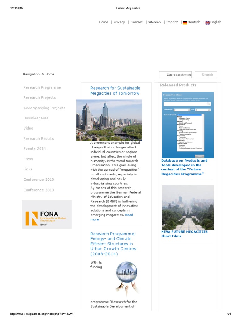 Future Megacities | PDF | Sustainability | Urbanization