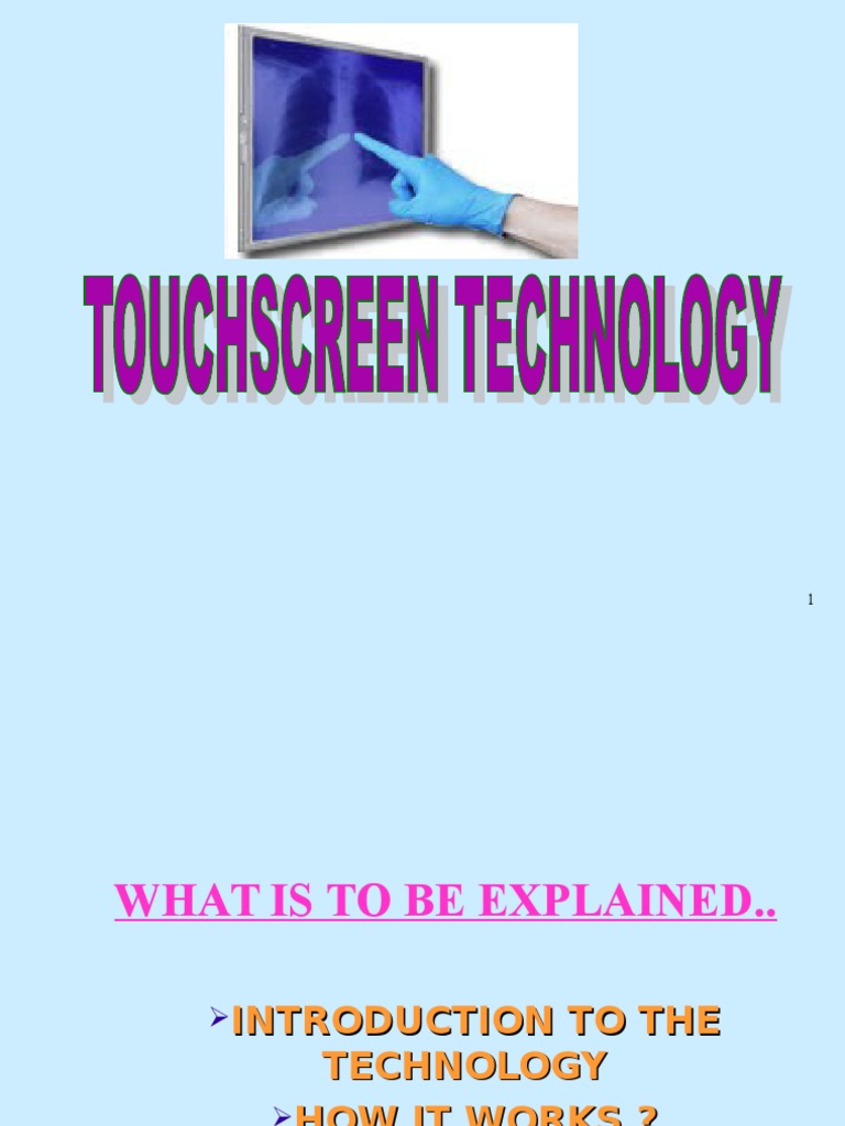 Touch Screen Technology Overview | PDF | Touchscreen | Computer Monitor