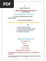 Project Report On Bakery Management System | PDF | Prototype | Databases