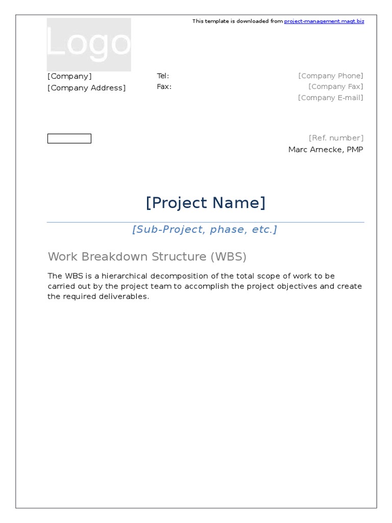 WBS & WBS-dictionary Template | PDF | Product Development | Information ...