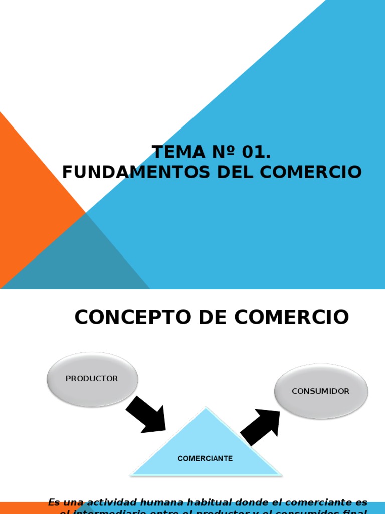 Fundamentos del Comercio y su Estructura | PDF | Comercio | aduana