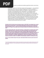 SOAR Story Examples | PDF | Employee Retention | Leadership