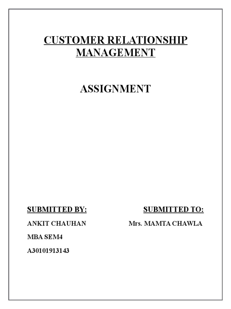 CRM Assignment | PDF | Mergers And Acquisitions | Employee Retention