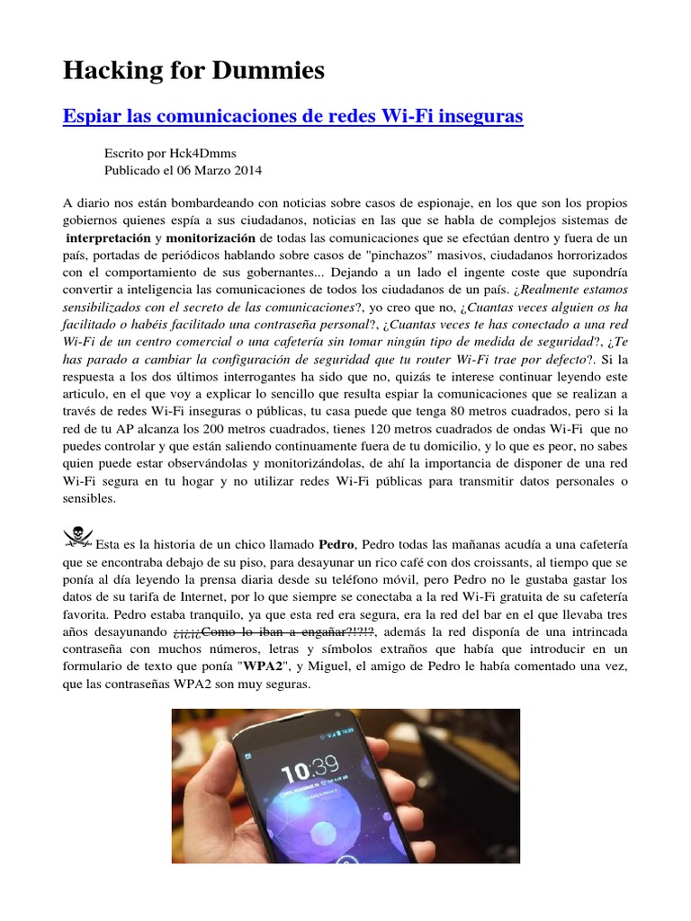 Hacking For Dummies PDF | PDF | Contraseña | Correo electrónico