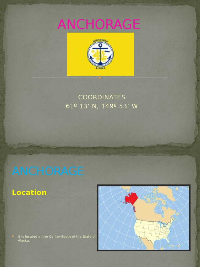 Anchorage: Coordinates 61º 13' N, 149º 53' W | PDF | Physical Geography ...