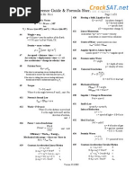 Class 9 Physics Formula Sheet | PDF