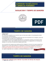 TIEMPO DE SANGRÍA Metodo Duke | PDF | Hemostasia | Plaqueta