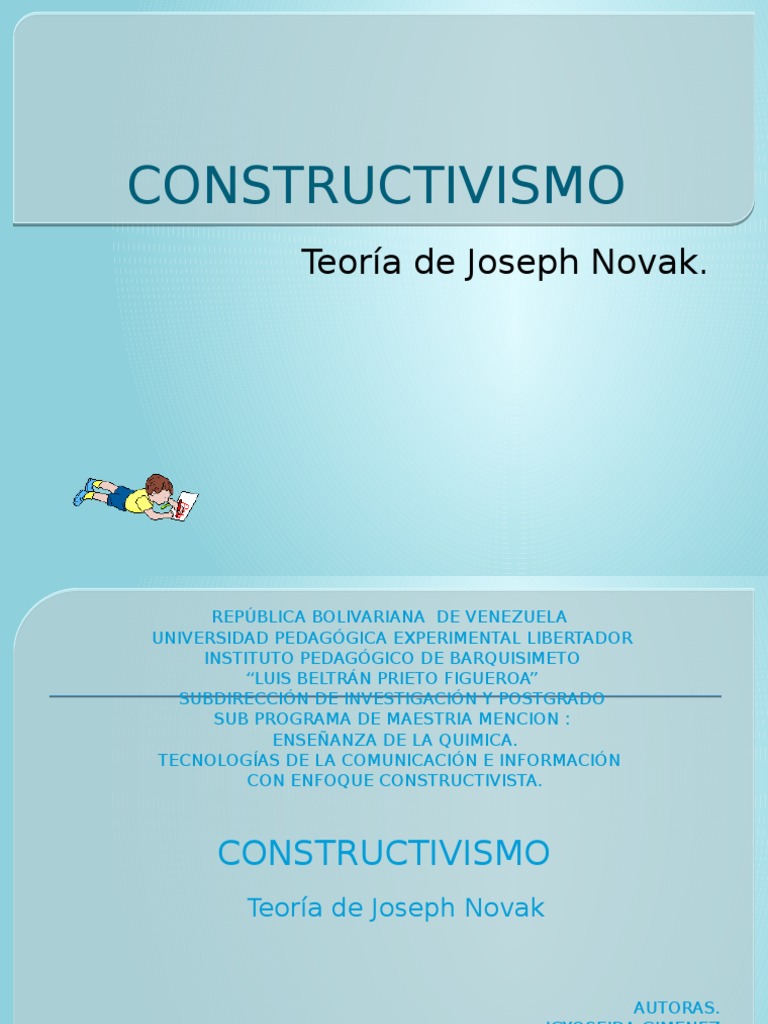 Teoría de Novak | PDF | Constructivismo (filosofía de la educación) | Tecnología de información ...