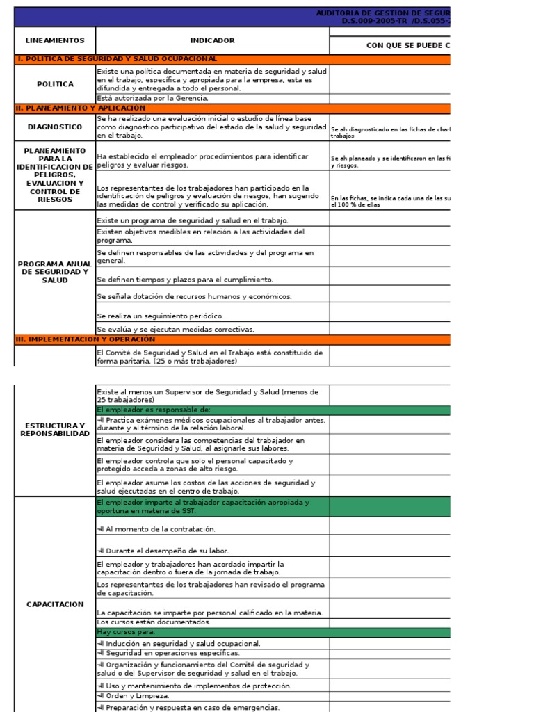 Auditoria SST | PDF | Derecho laboral | La seguridad
