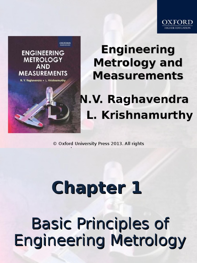 Engineering Metrology and Measurements N.V. Raghavendra L. Krishnamurthy | Download Free PDF ...