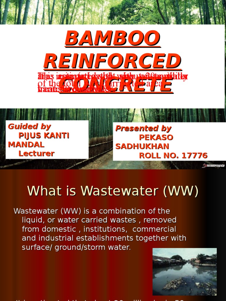 Bamboo Reinforced Concrete | PDF | Beam (Structure) | Concrete