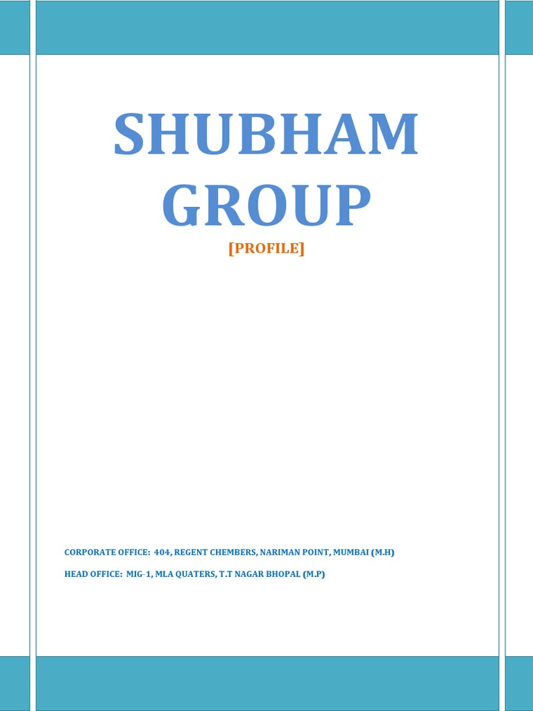 Shubham Group - Profile | PDF | Coal | Corporations