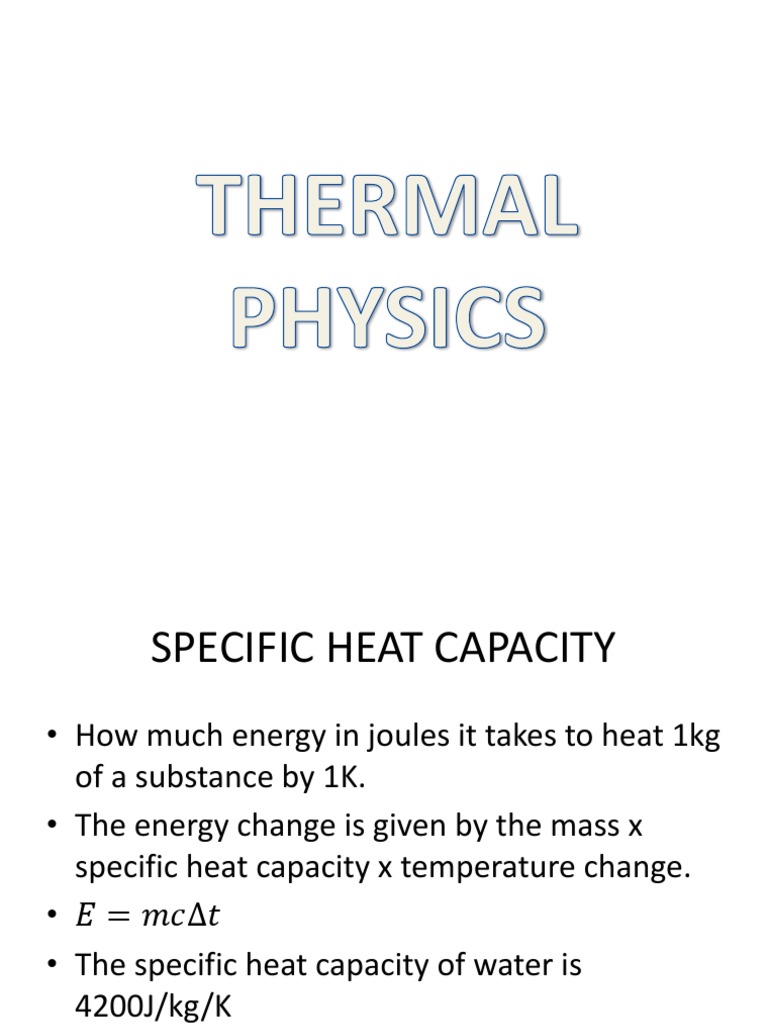 Thermal Physics Notes | PDF | Gases | Collision